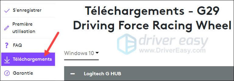 Logitech G29 software | Download - Driver Easy France